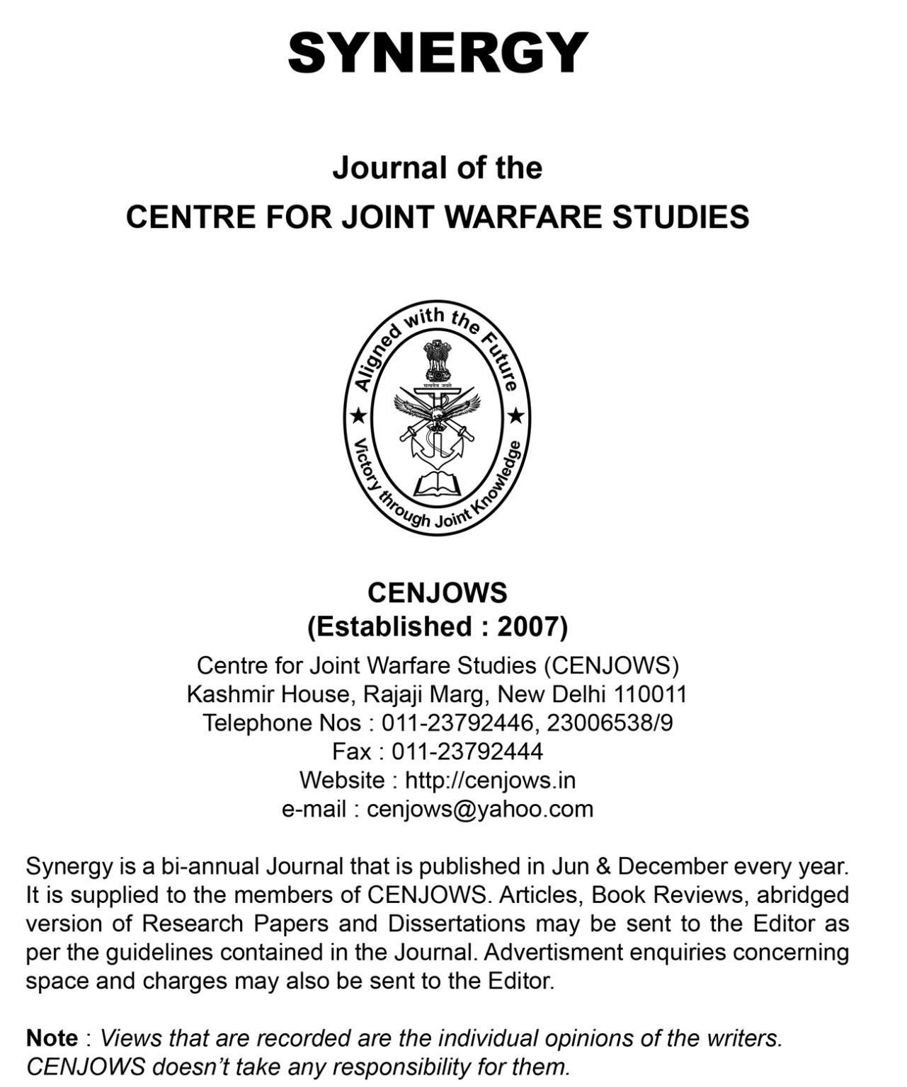 Joint Commands under a Chief of Defence Staff: Better Late Than Never ...