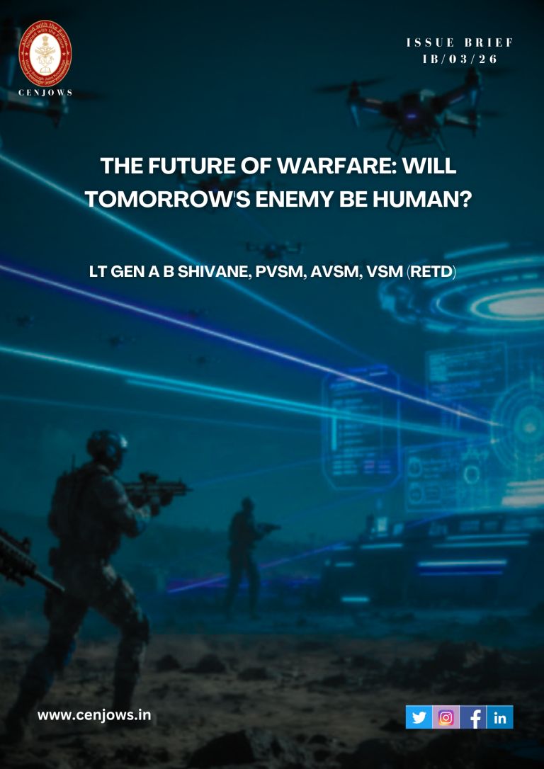 The Future of Warfare: Will Tomorrow’s Enemy be Human? – CENJOWS