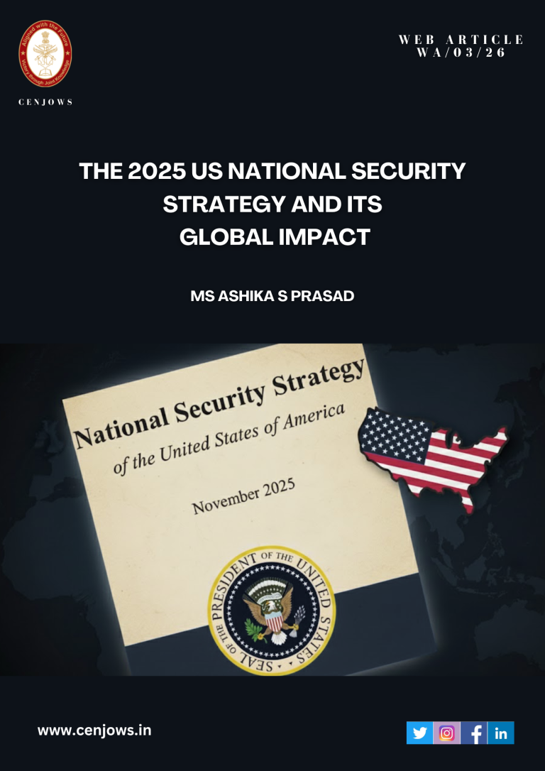 THE 2025 US NATIONAL SECURITY STRATEGY AND ITS GLOBAL IMPACT – CENJOWS